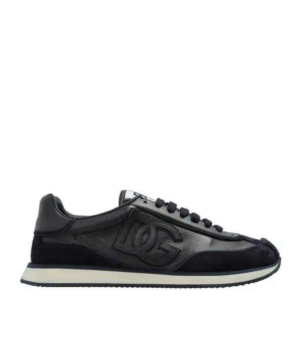 Dolce & Gabbana Logo Patch Cushion Sneakers - Navy Blue