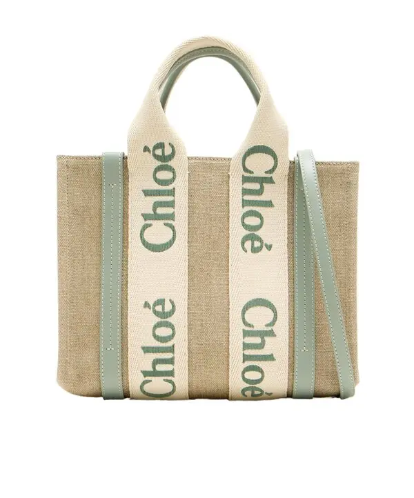 Chloé Woody Small Tote Bag - Nude