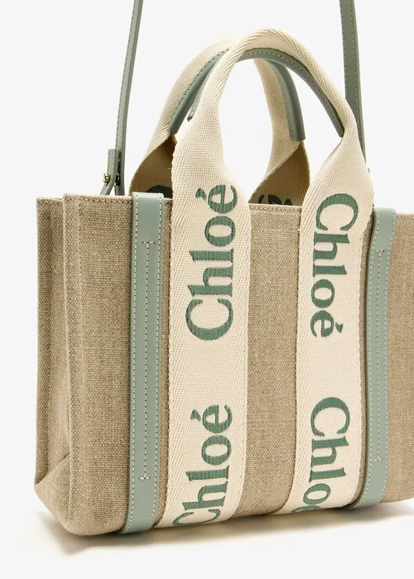 Chloé Woody Small Tote Bag - Nude