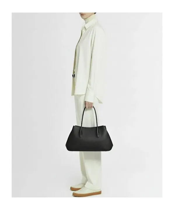 THE ROW Alger Shoulder Bag In Vintage Grain Leather