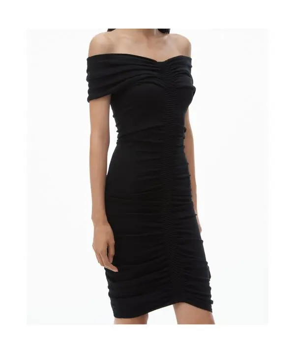 Alexander Wang Off-shoulder Ruched Dress