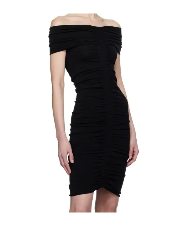 Alexander Wang Off-shoulder Ruched Dress