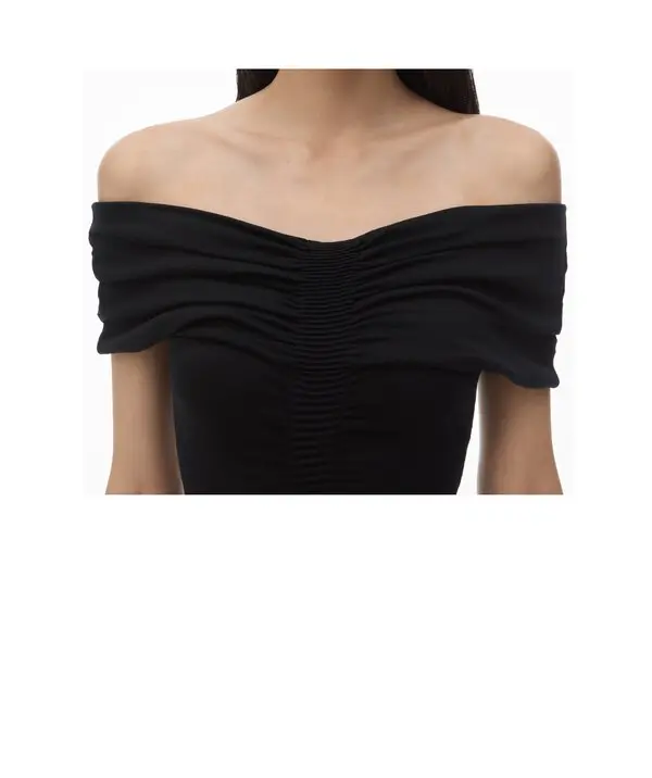 Alexander Wang Off-shoulder Ruched Dress