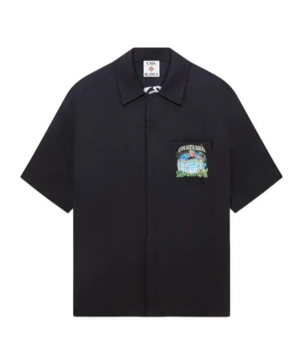 Casablanca Short-sleeved Straight-hem Shirt