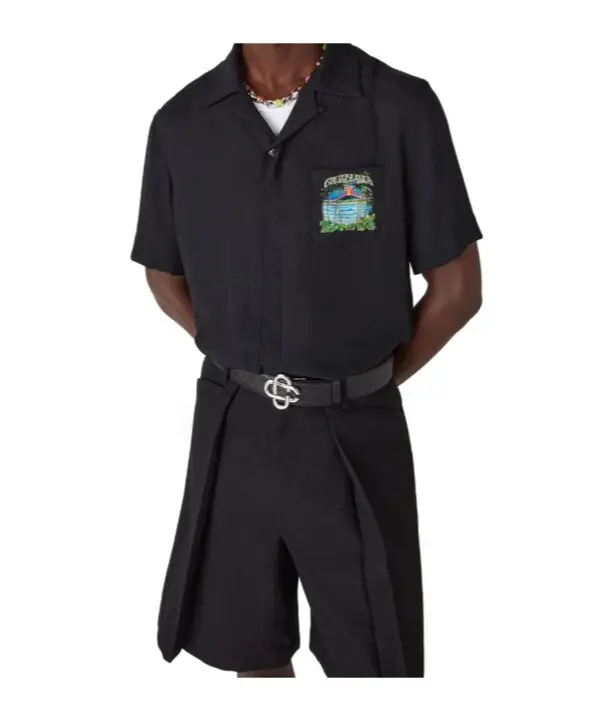 Casablanca Short-sleeved Straight-hem Shirt
