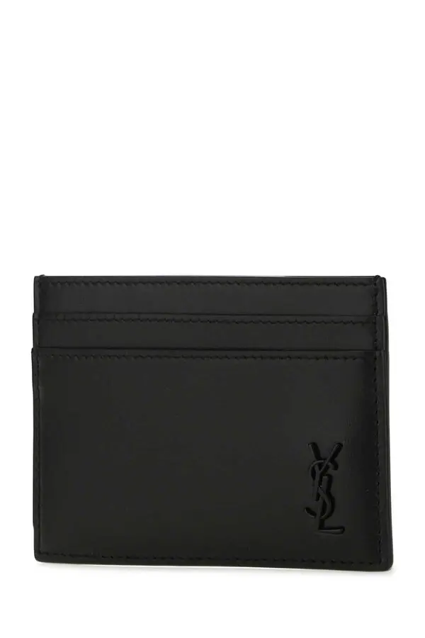 Saint Laurent Tiny Monogram Card Case - Black