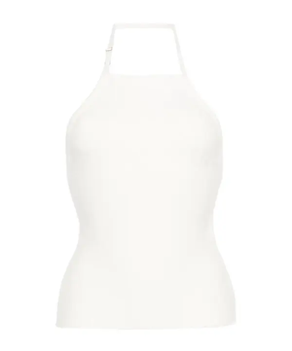 Jacquemus Ribbed Halterneck Knit Top