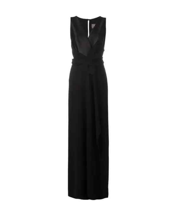 Max Mara Duilio Sleeveless V-neck Maxi Dress
