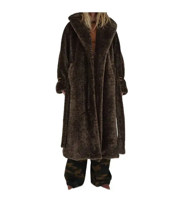 DARKPARK Madison Belted Faux Fur Coat