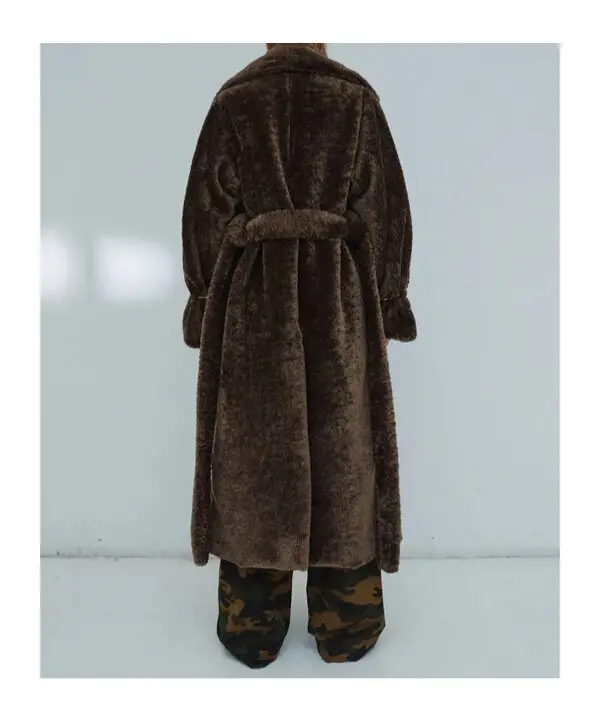 DARKPARK Madison Belted Faux Fur Coat