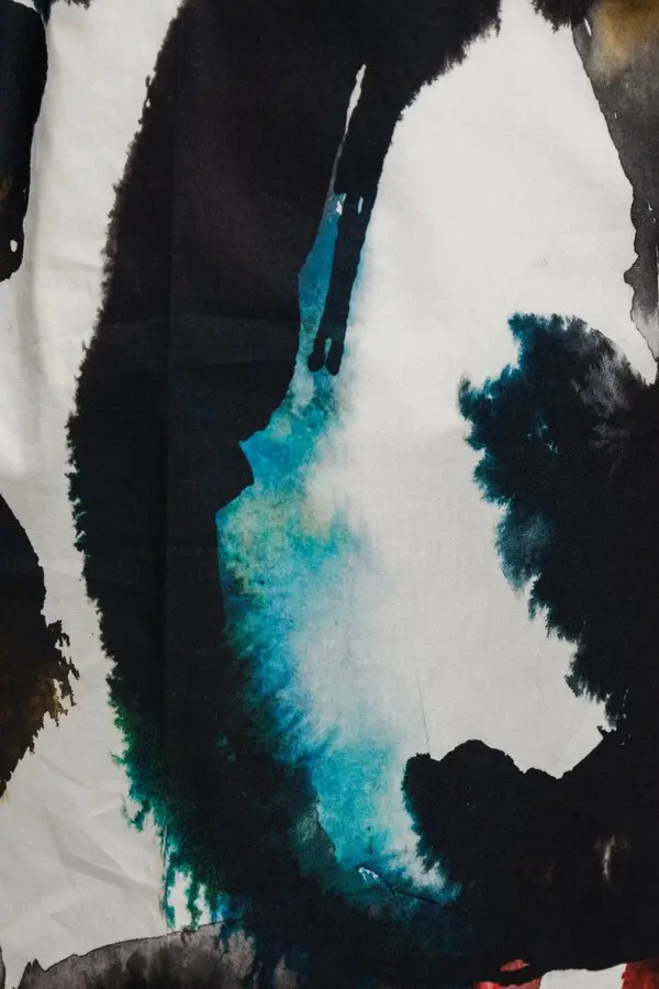 Alexander McQueen Watercolour Graffiti Printed Shorts - Black