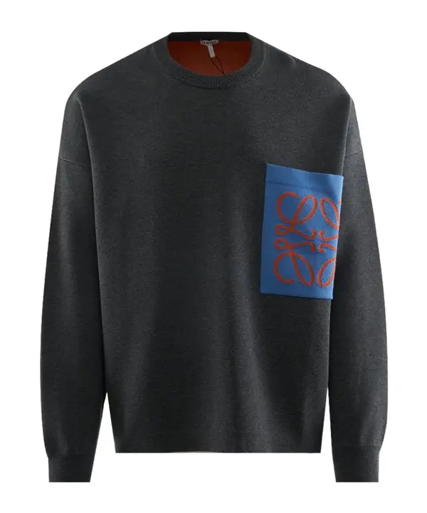 Loewe Anagram Pocket Crew Neck Sweater