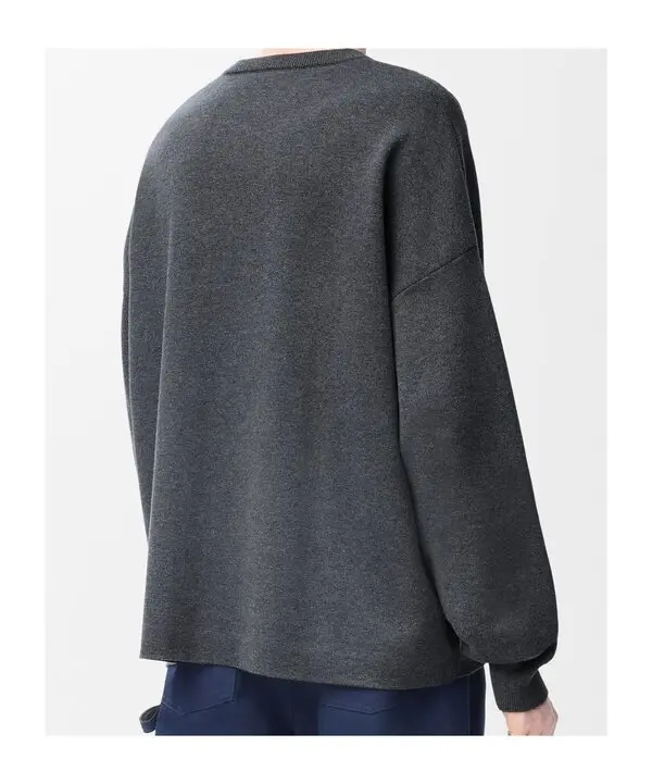Loewe Anagram Pocket Crew Neck Sweater - Black