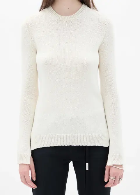 ANN DEMEULEMEESTER Open-back Ribbed Sweater