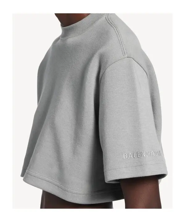 Balenciaga Cropped Oversized Top