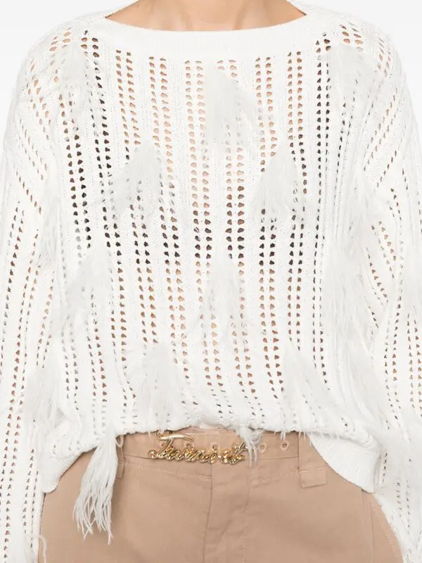 TWINSET Fringe Sweater