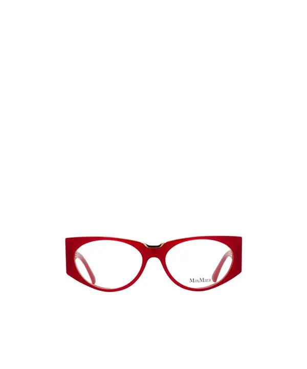 Max Mara Oval Frame Glasses - Red