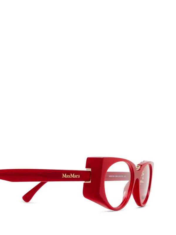 Max Mara Oval Frame Eyeglasses - Red
