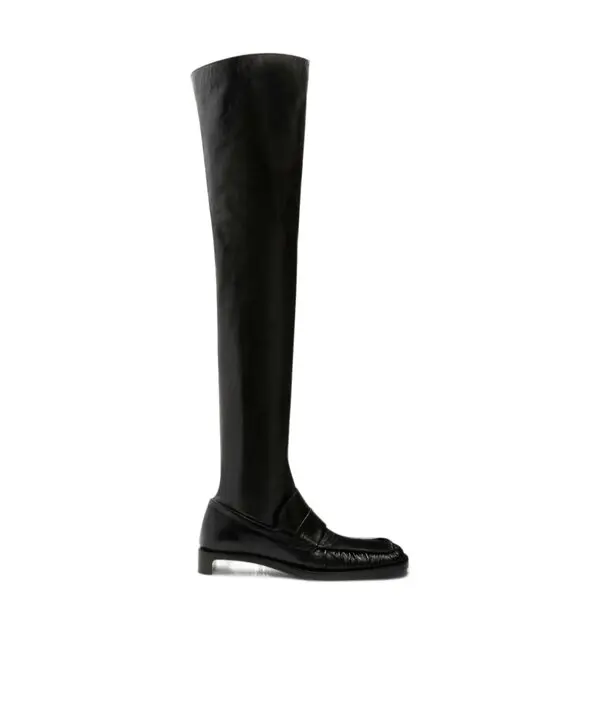 JIL SANDER Over-the-knee Stretch Nappa Leather Boots
