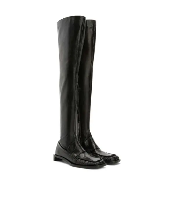 JIL SANDER Over-the-knee Stretch Nappa Leather Boots