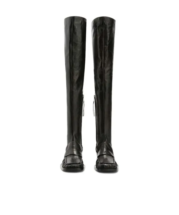 JIL SANDER Over-the-knee Stretch Nappa Leather Boots