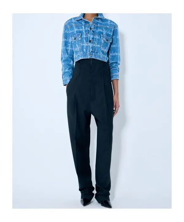 VIVIENNE WESTWOOD Marlene Cropped Denim Jacket - Blue