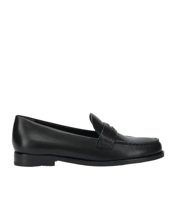 Tory Burch Round Toe Loafers - Black