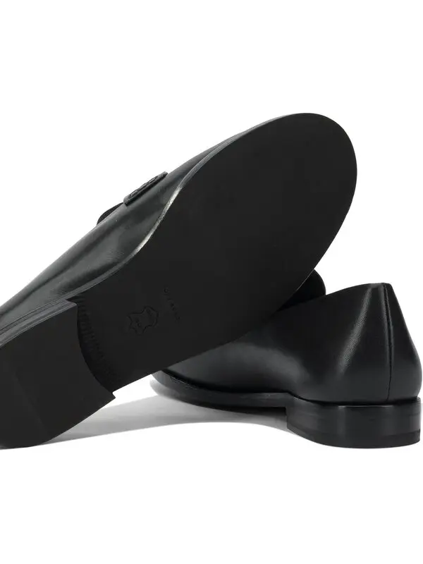 Tory Burch Round Toe Loafers - Black
