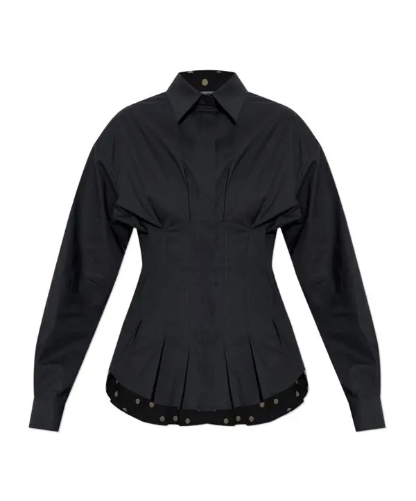 Moschino Long Sleeve Shirt With Polka Dot Detail