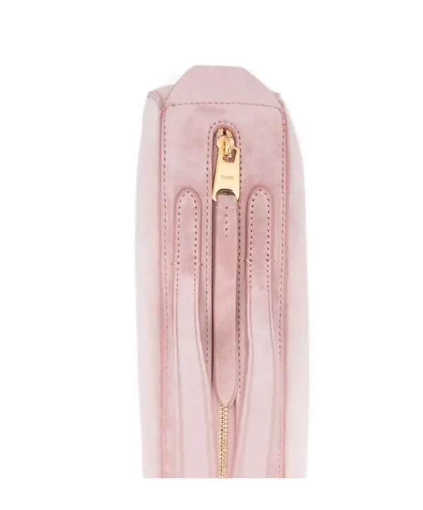 Khaite Simona Zipped Shoulder Bag - Pink