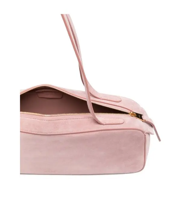 Khaite Simona Zipped Shoulder Bag - Pink