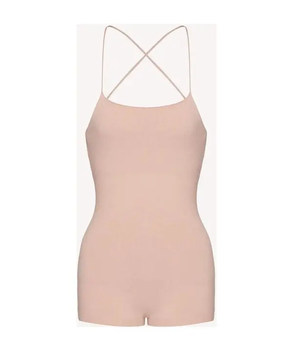 Red Valentino Crisscross Strap Lightweight Jumpsuit - Nude