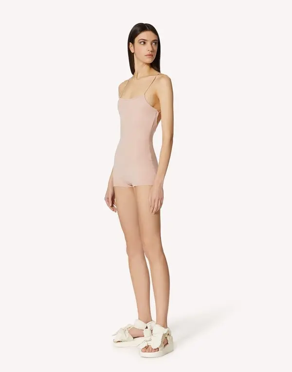 Red Valentino Crisscross Strap Lightweight Jumpsuit