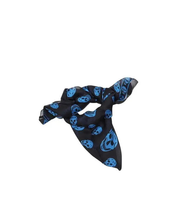 Alexander McQueen Skull Printed Scarf - Black