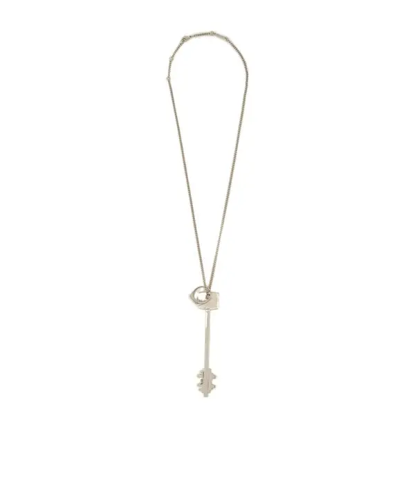 Rabanne Key Pendant Necklace - Yellow