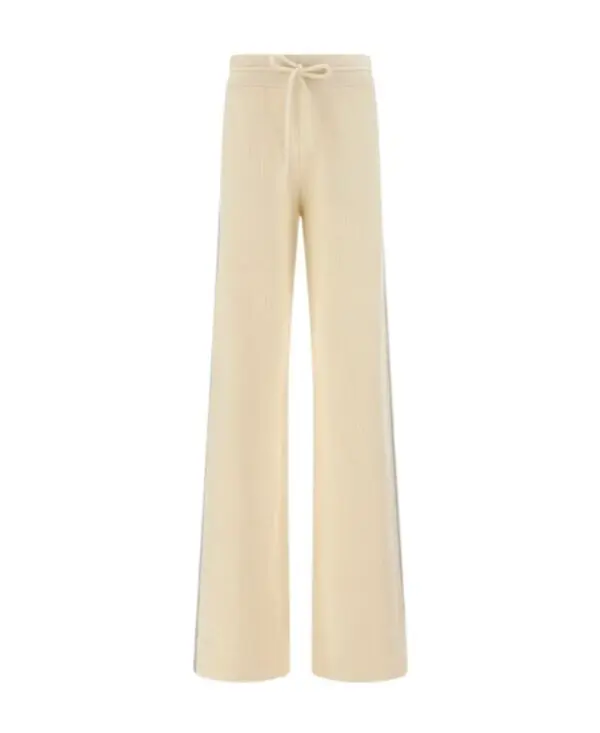 Fabiana Filippi Ribbed Knit Drawstring Trousers With Side Band