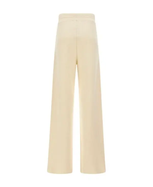 Fabiana Filippi Ribbed Knit Drawstring Trousers With Side Band