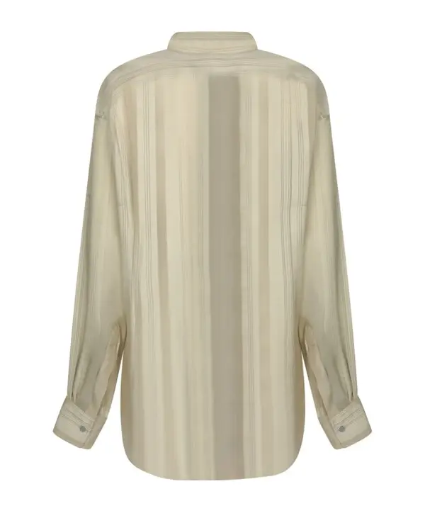 Stella McCartney Oversized Sheer Striped Panelled Shirt