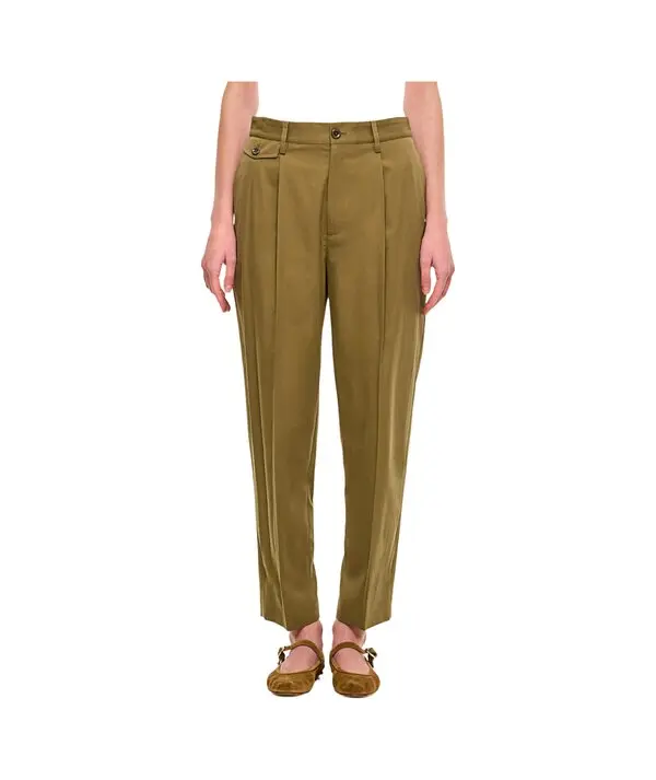 Ralph Lauren Gordon Gabardine Pleated Pants