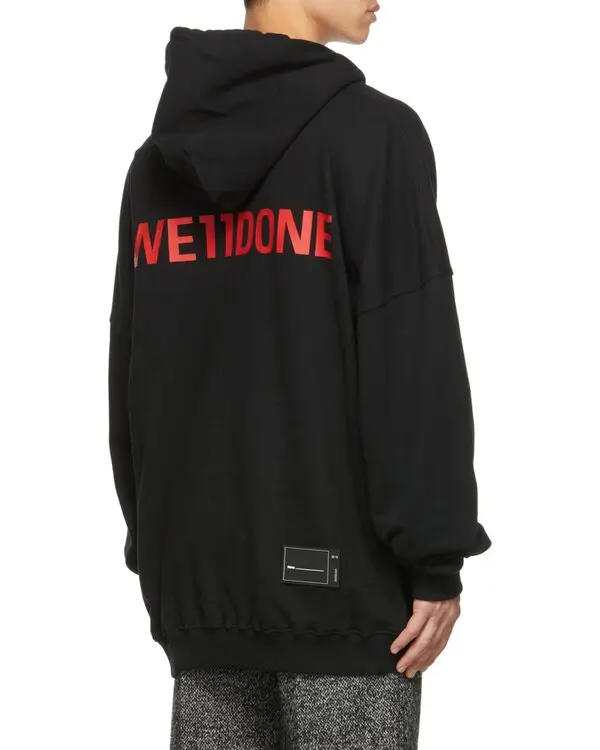 We11Done Logo Print Oversized Hoodie