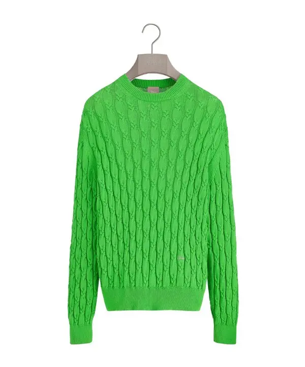Dior Braided Crewneck Knitted Jumper - Green