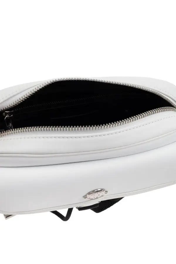 Moncler Water-repellent Crossbody Bag With Zip Closure - White