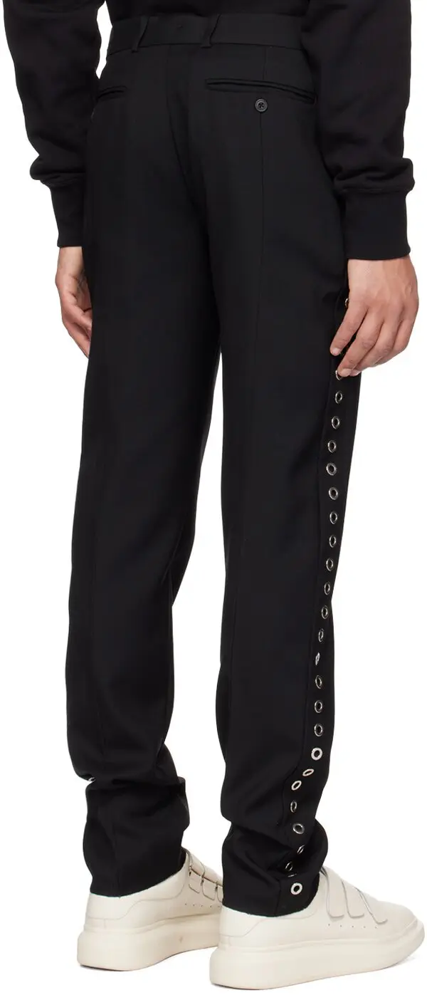 Alexander McQueen Eyelet Detail Slim-cut Trousers