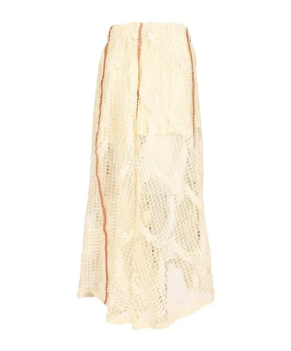 DURAZZI MILANO A-line Midi Skirt - Nude