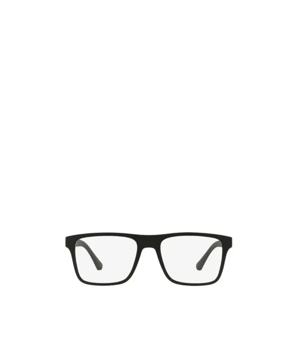 Emporio Armani Eyeglasses With Two Sunglass Clips - Black