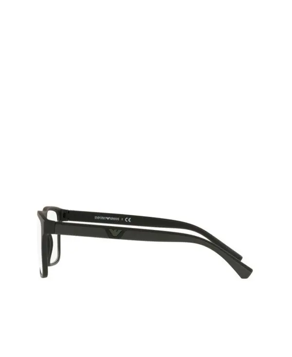 Emporio Armani Eyeglasses With Two Sunglass Clips - Black