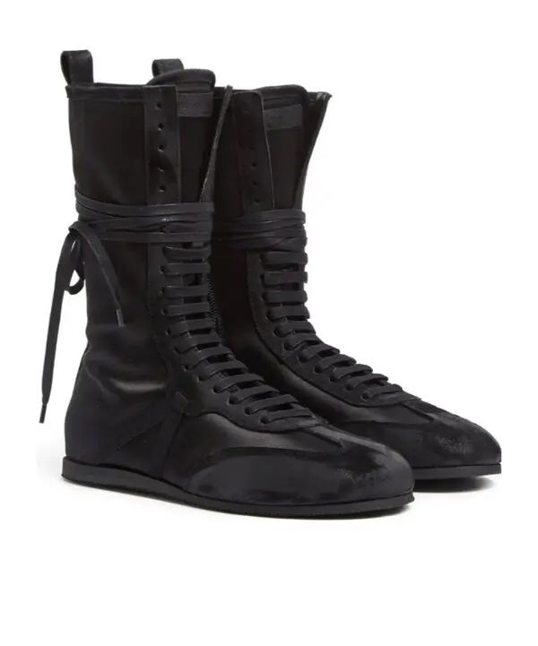 ANN DEMEULEMEESTER Fides High-top Boxing Sneakers