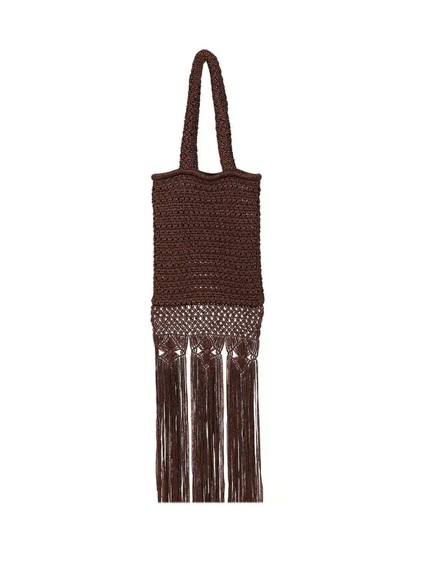 Alanui Knitted Tote Bag - Black