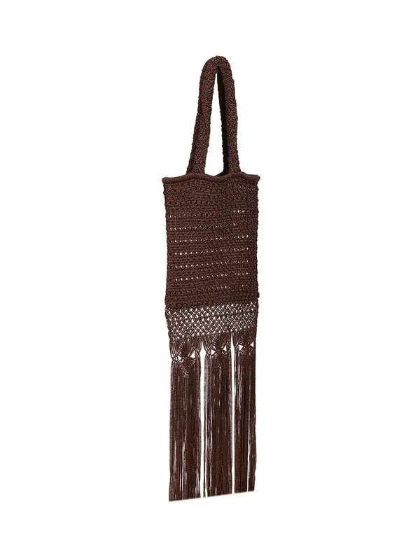 Alanui Knitted Tote Bag - Black
