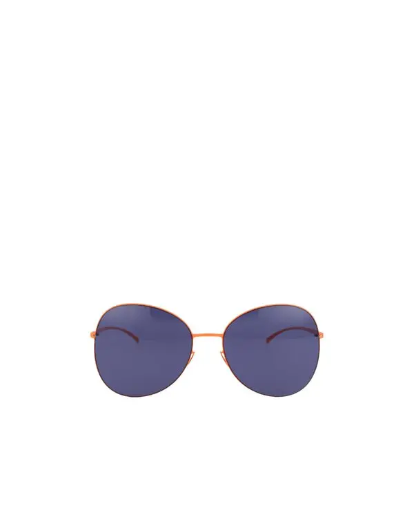 Mykita X Maison Margiela Round Frame Sunglasses - Blue